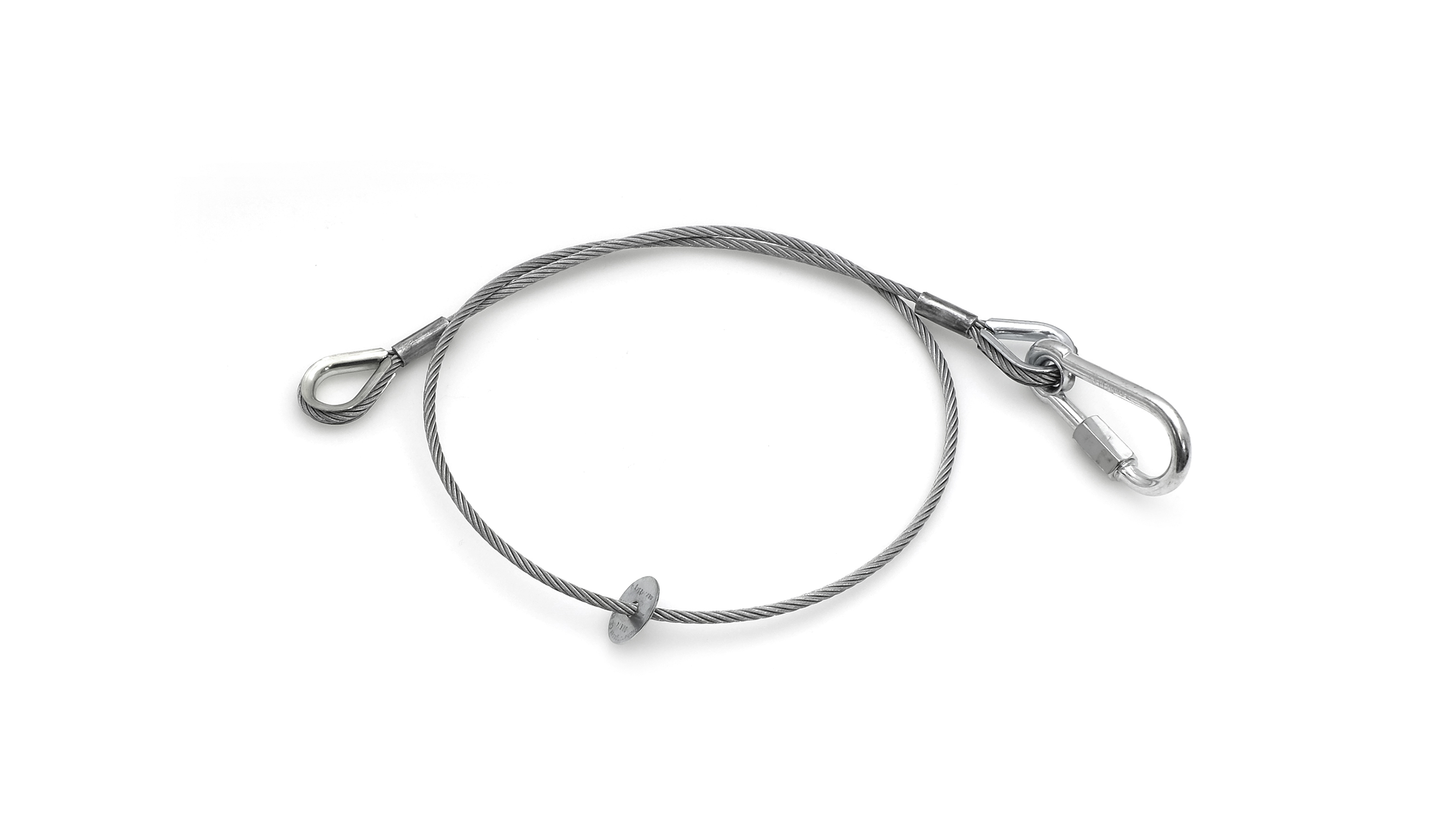 Safety cable (10 mm) 1 m, max. load 100 kg